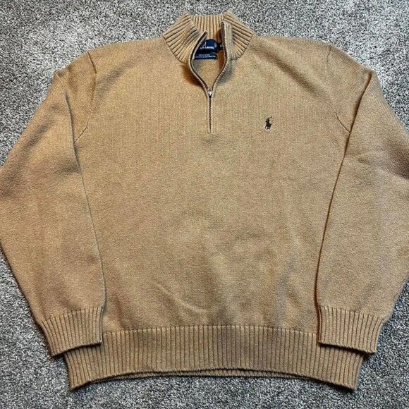 Ralph Lauren | Sweaters | Vintage Polo Ralph Lauren Quarter Zip Knitted ...